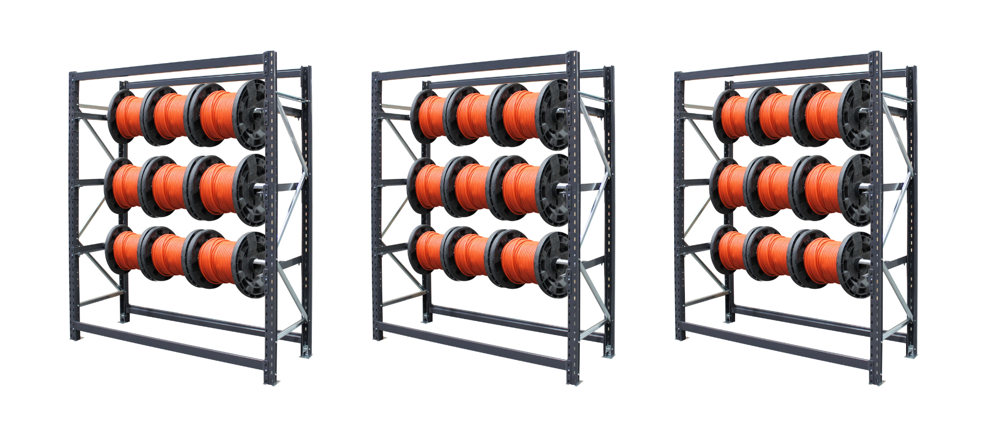 Get business rolling with a cable rack. - Global Industrial